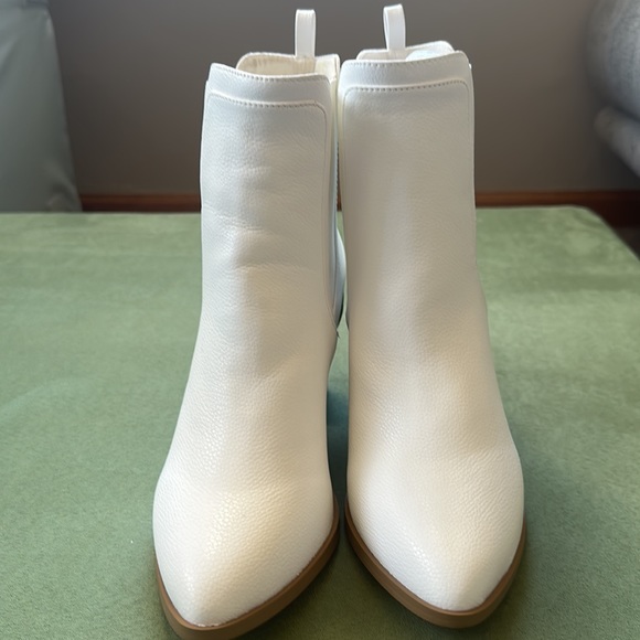 Shoes | New In Box Matt And Nat Vegan Leather White Boots | Poshmark